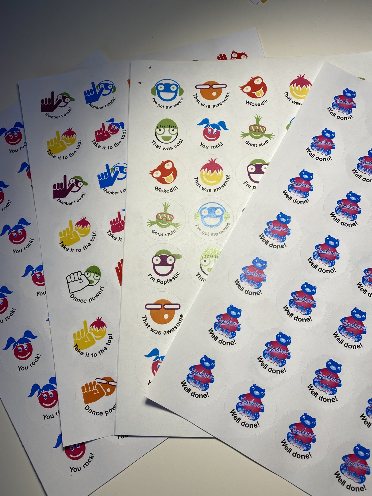 Popdance Kids & Tots Stickers - Popdance